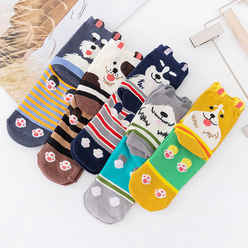 5 Pairs Cute Animal Socks for Women, Funny Dog Socks – ubekeen