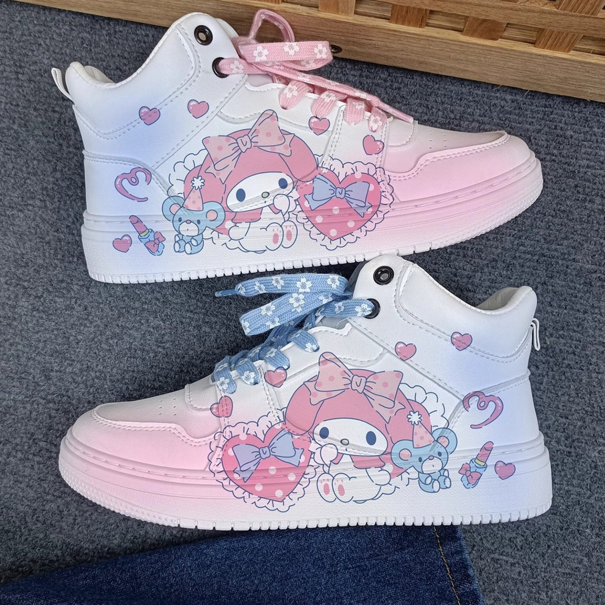 Kawaii Print Cute Anime Shoes Sneakers – ubekeen