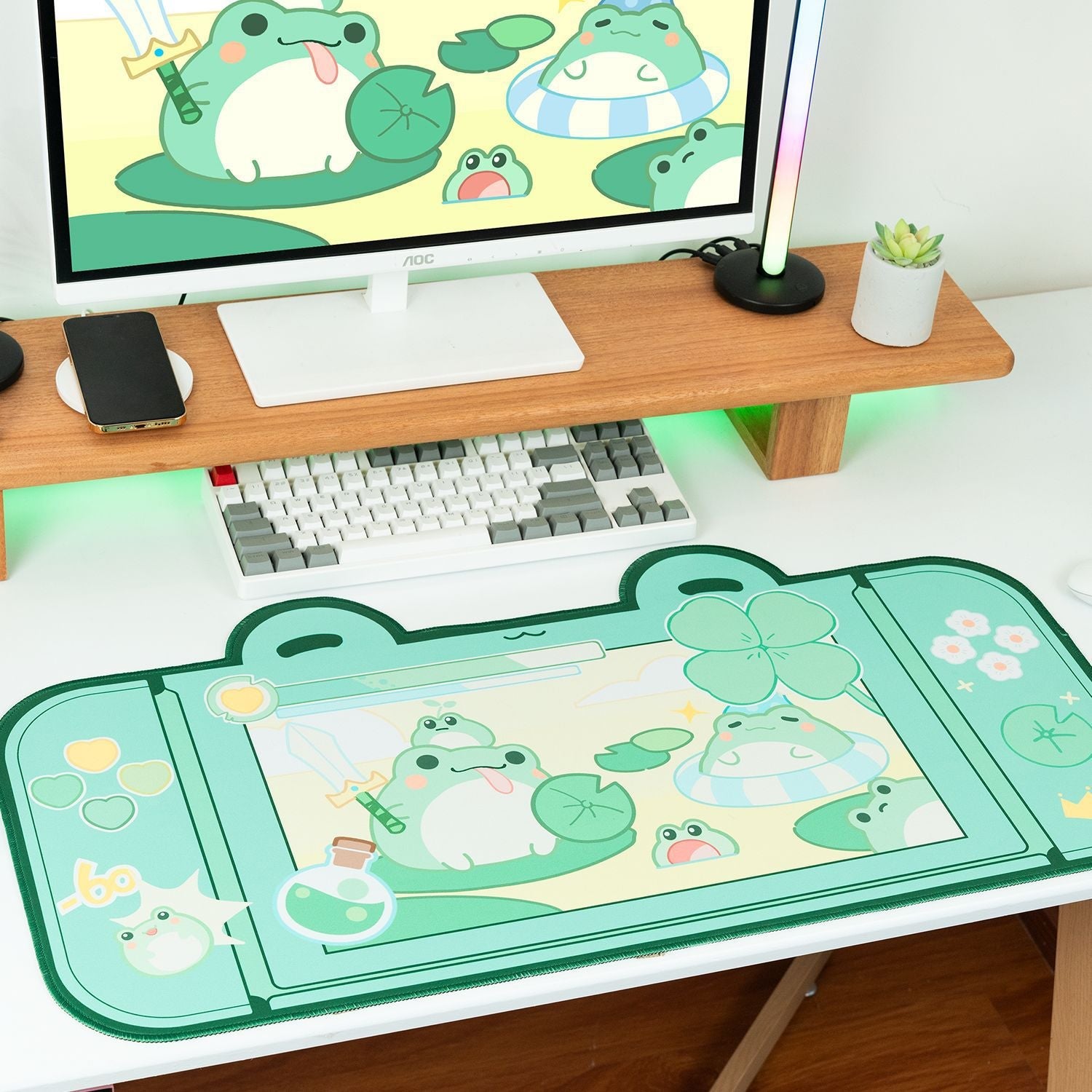 Cute Frog Mouse Pad Large Gaming Mouse Pad – ubekeen